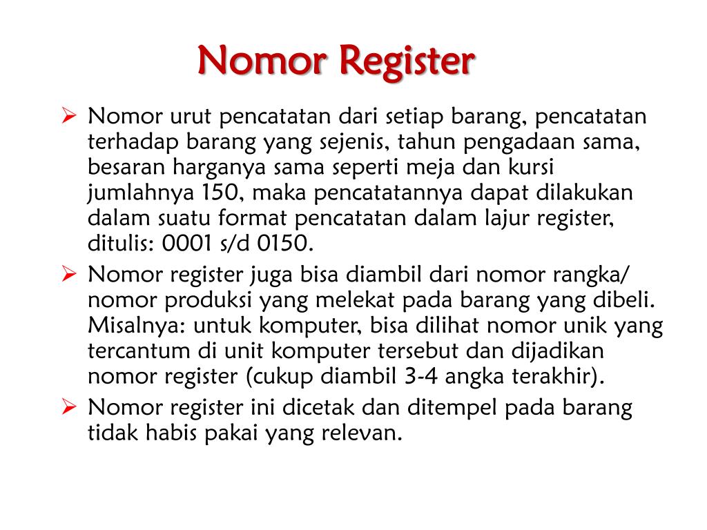 PPT - Pencatatan Barang Milik Sekolah /Madrasah PowerPoint Presentation ...