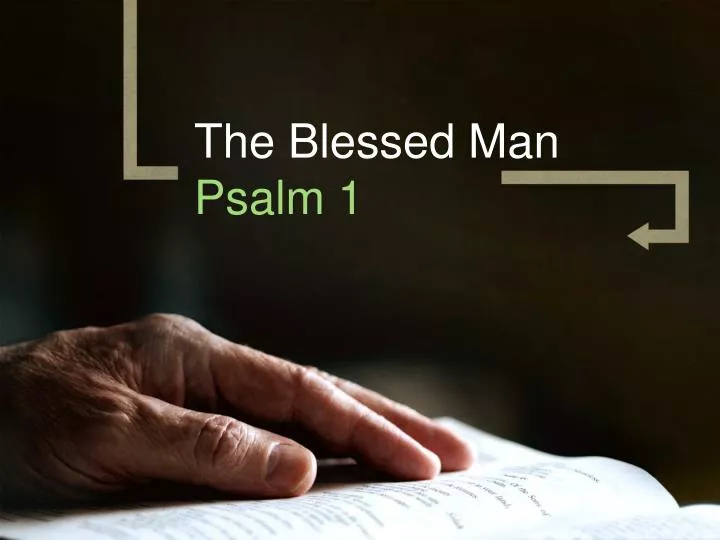 PPT - The Blessed Man Psalm 1 PowerPoint Presentation, free download ...