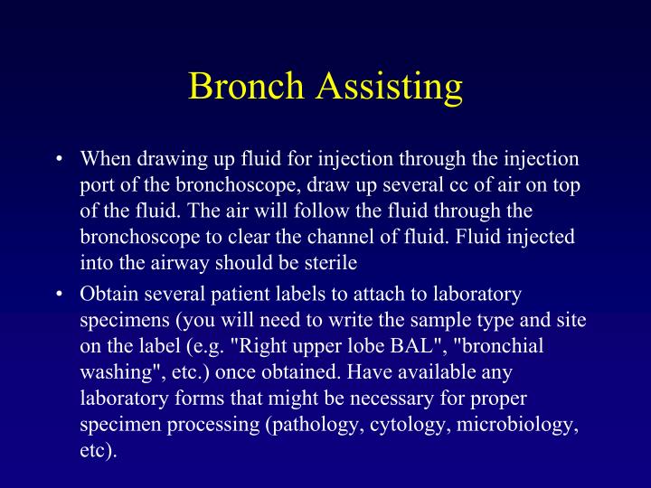 PPT - BRONCHOSCOPY PowerPoint Presentation - ID:5317592