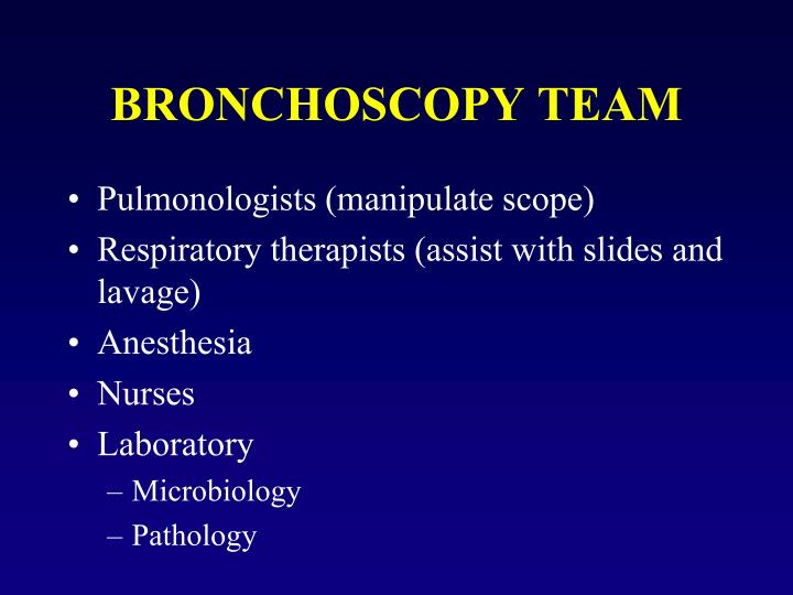 PPT - BRONCHOSCOPY PowerPoint Presentation - ID:5317592