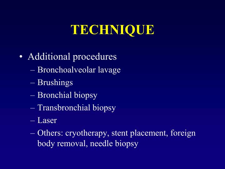 PPT - BRONCHOSCOPY PowerPoint Presentation - ID:5317592