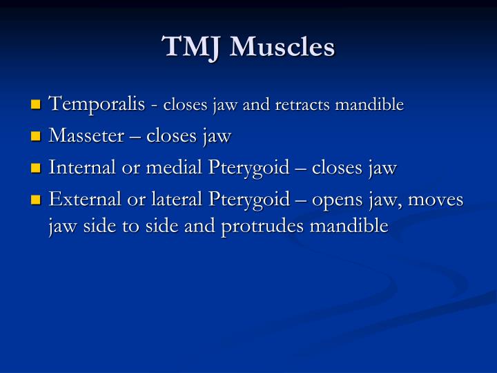 PPT - TMJ and Temporomandibular Joint Disorder PowerPoint Presentation ...