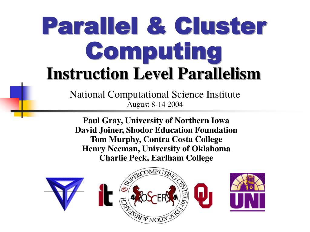 Ppt Parallel And Cluster Computing Instruction Level Parallelism Powerpoint Presentation Id