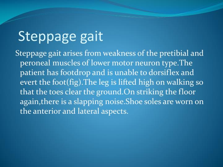 PPT - DISORDERS OF GAIT PowerPoint Presentation - ID:5318168
