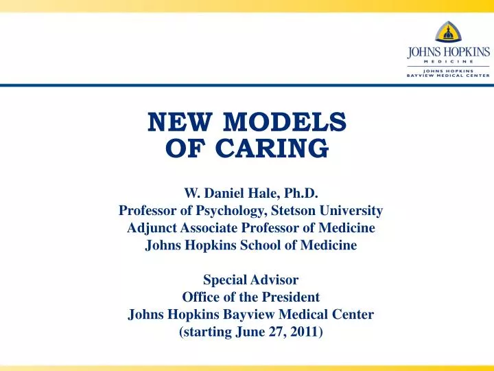 PPT - NEW MODELS OF CARING PowerPoint Presentation, free download - ID ...