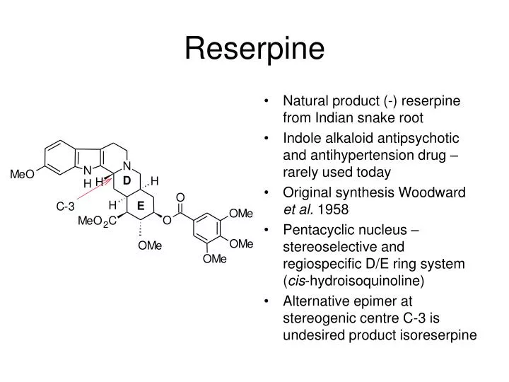 PPT - Reserpine PowerPoint Presentation, free download - ID:5319010