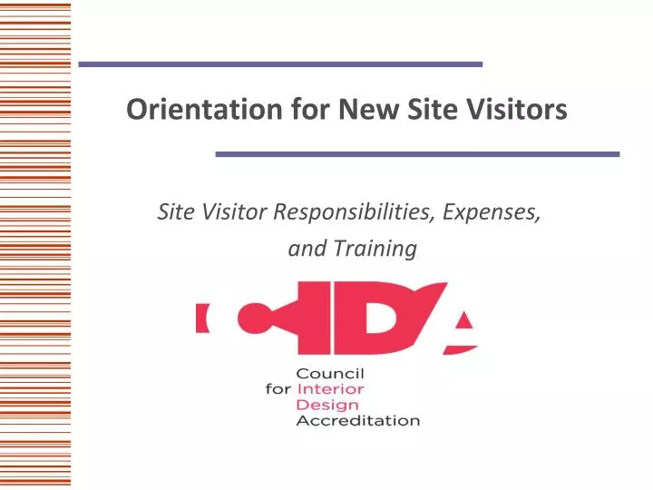 PPT - Orientation for New Site Visitors PowerPoint Presentation, free ...