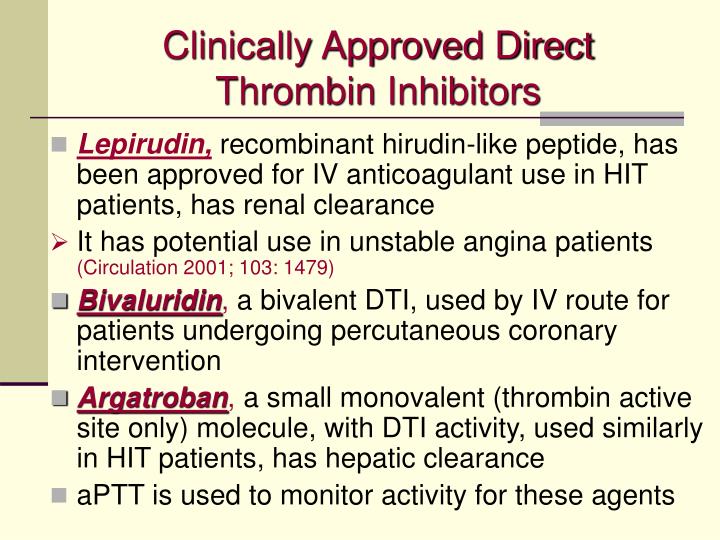 PPT - Anticoagulant Therapy PowerPoint Presentation - ID:5319471