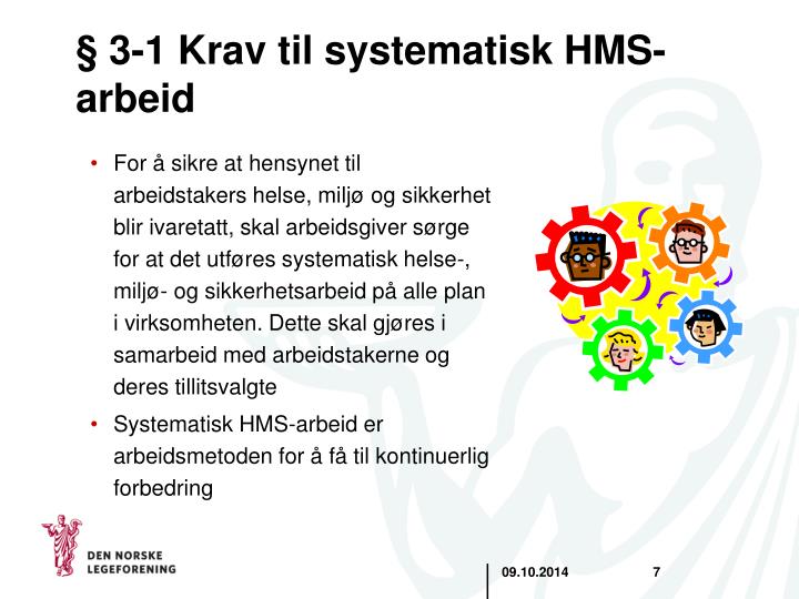 PPT - Systematisk Helse- Miljø- og Sikkerhetsarbeid Arbeidsmiljøloven ...