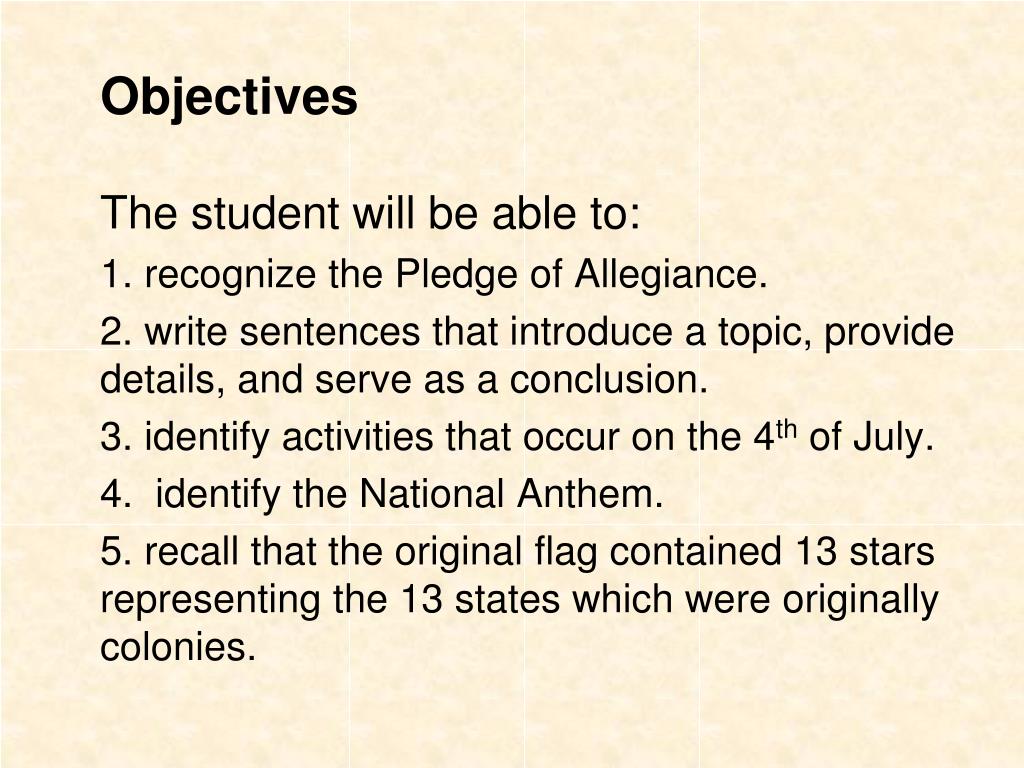 PPT - Hand to Heart: The Significance of the Pledge of Allegiance and ...