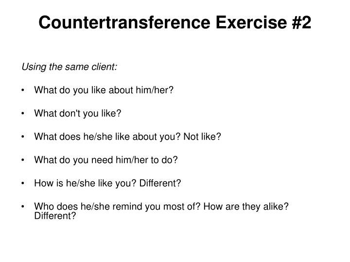 PPT - How Countertransference Can Help Us in Our Work PowerPoint ...