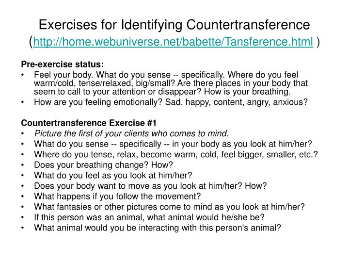 PPT - How Countertransference Can Help Us in Our Work PowerPoint ...