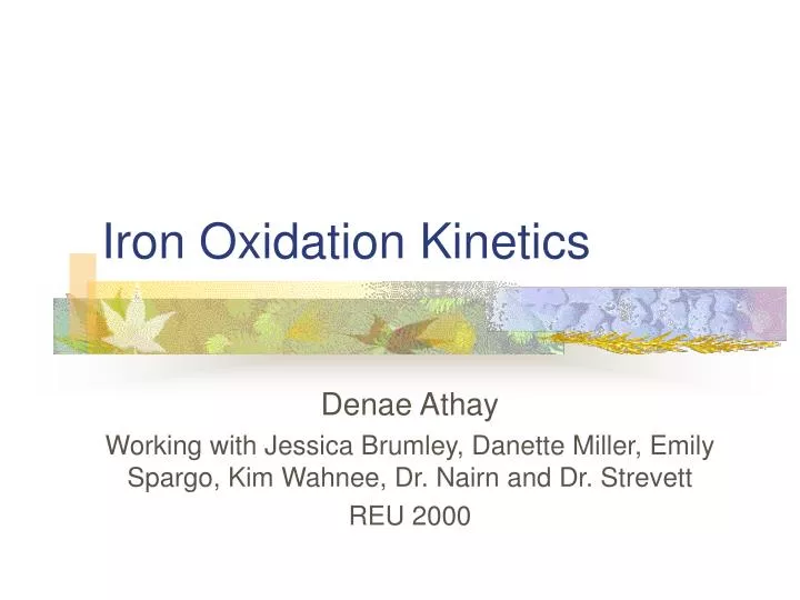 PPT - Iron Oxidation Kinetics PowerPoint Presentation, free download ...