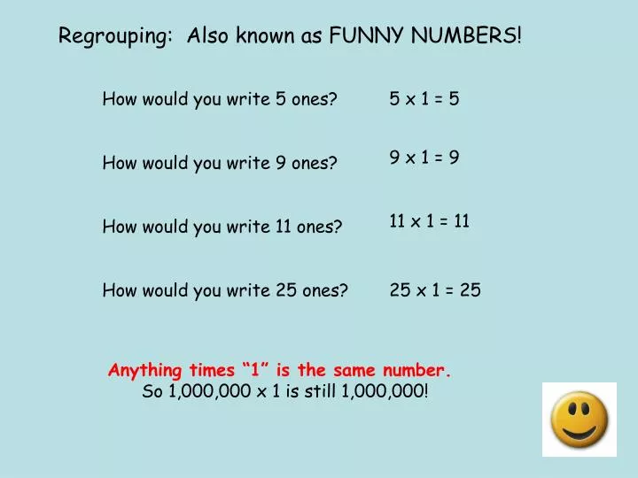 PPT - Regrouping: Also known as FUNNY NUMBERS! PowerPoint Presentation ...