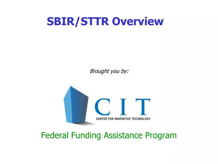 PPT - SBIR/STTR Overview PowerPoint Presentation, free download - ID ...