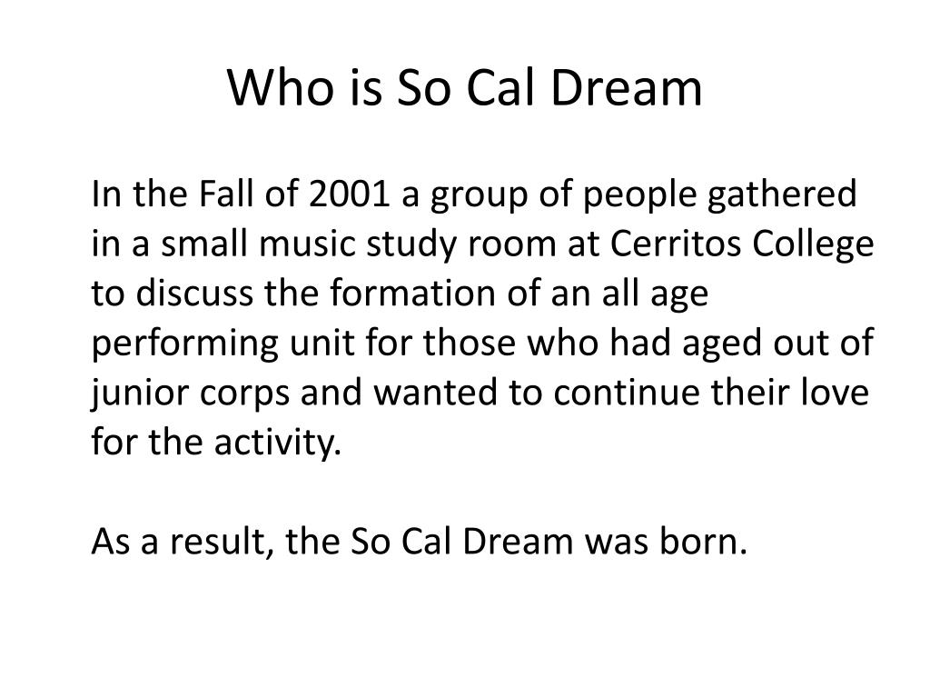 PPT - Celebrating SoCal Dream: 10 Years of Musical Excellence ...