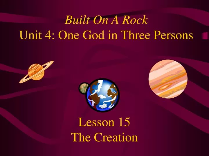PPT - Lesson 15 The Creation PowerPoint Presentation, free download ...