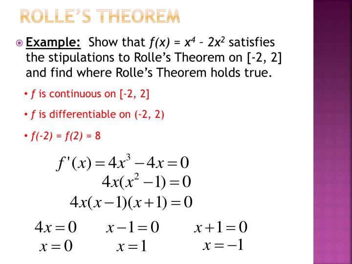 PPT - 4.2 Mean value theorem PowerPoint Presentation - ID:5323201