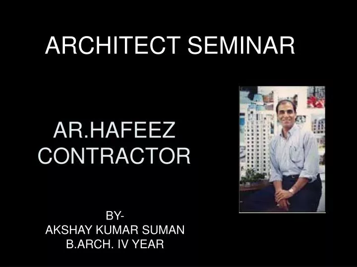 PPT - AR.HAFEEZ CONTRACTOR PowerPoint Presentation, free download - ID ...