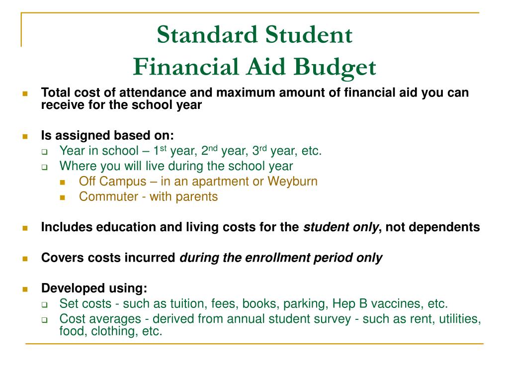 PPT - David Geffen School of Medicine At UCLA Financial Aid Basics ...