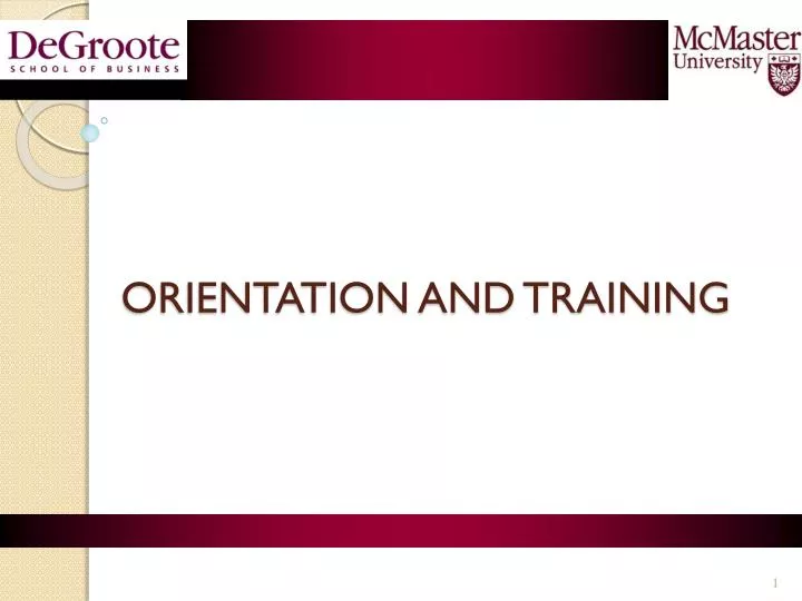 PPT - ORIENTATION AND TRAINING PowerPoint Presentation, free download ...