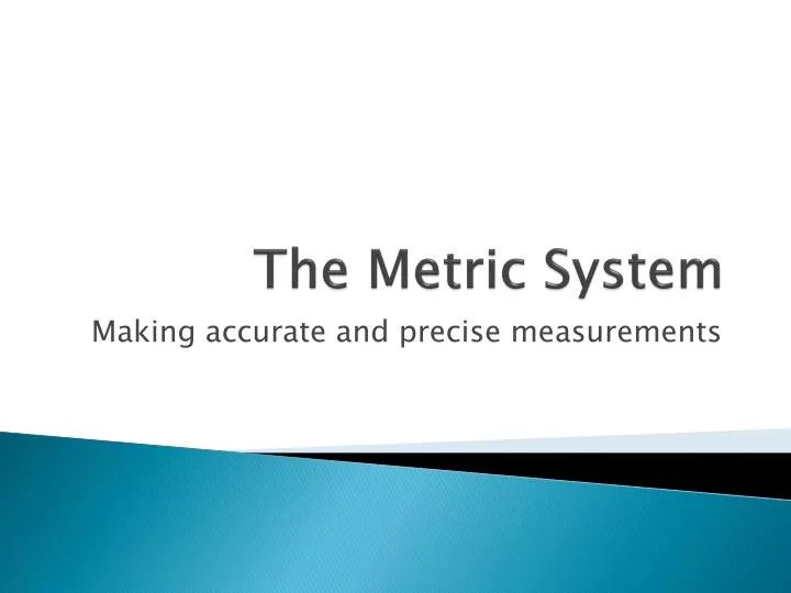 PPT - The Metric System PowerPoint Presentation, free download - ID:5324894
