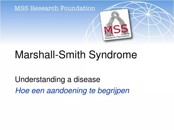 PPT - Marshall-Smith Syndrome PowerPoint Presentation, free download ...