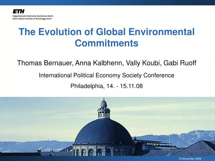 PPT - The Evolution of Global Environmental Commitments PowerPoint ...