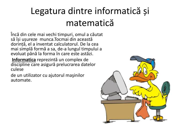 PPT - Informatica ș i matematica PowerPoint Presentation - ID:5325810