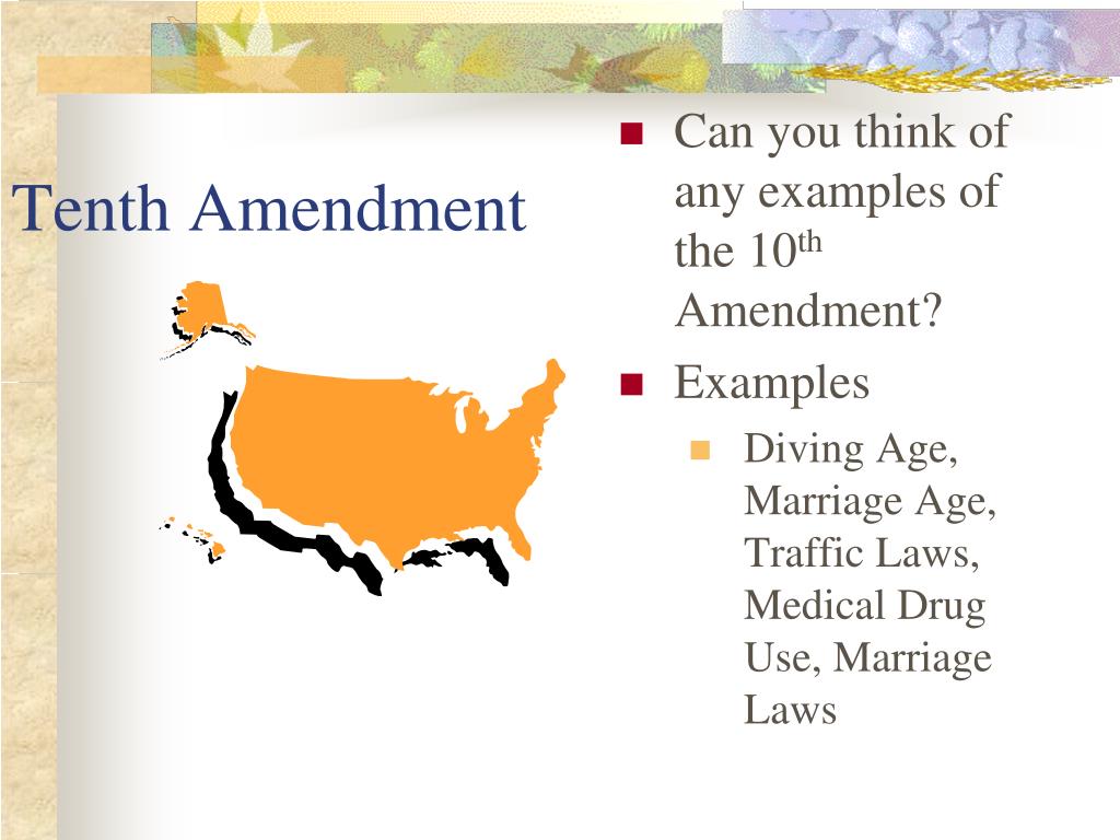 Tenth Amendment Tenth Amendment
