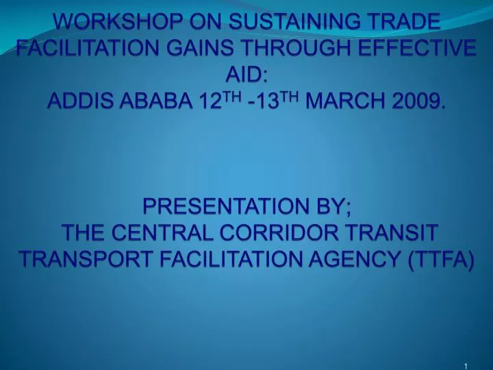 PPT - TTFA PowerPoint Presentation, free download - ID:5328206