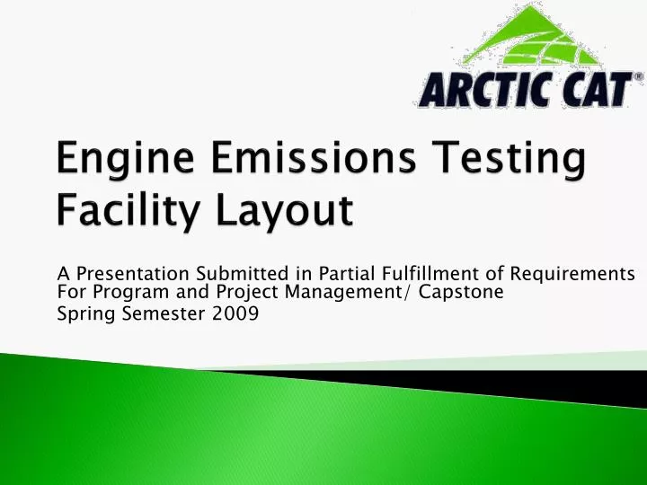 PPT - Engine Emissions Testing Facility Layout PowerPoint Presentation ...