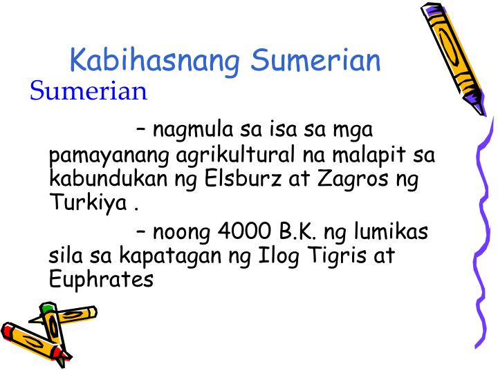 PPT - KABIHASNANG SUMER PowerPoint Presentation - ID:5328556