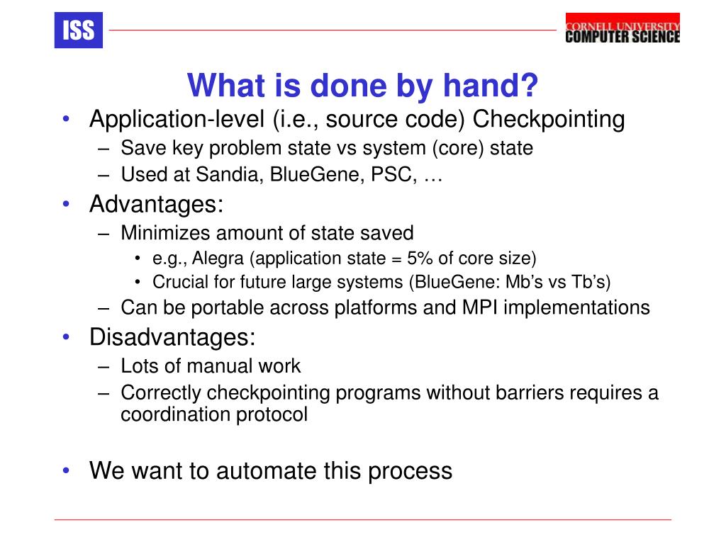 Ppt C 3 A System For Automating Application Level Checkpointing Of Mpi Programs Powerpoint