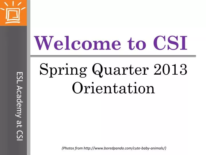 PPT - Welcome to CSI PowerPoint Presentation, free download - ID:5329243