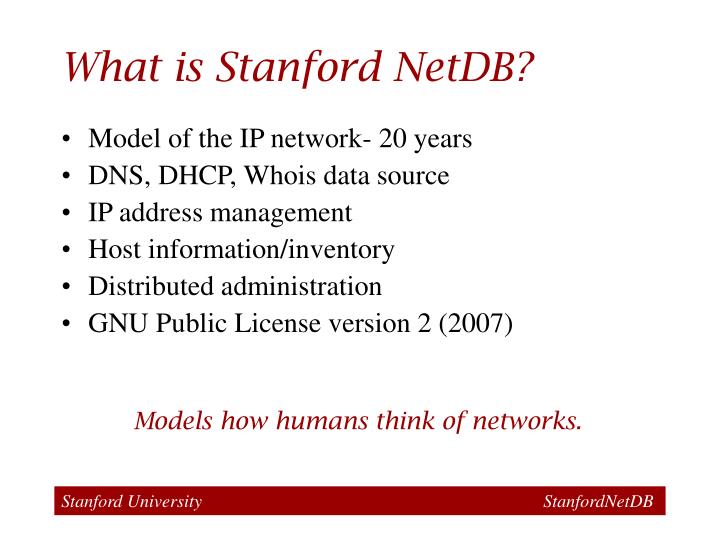 PPT - stanfordnetdb.stanford Sunia Yang sunia@stanford PowerPoint ...