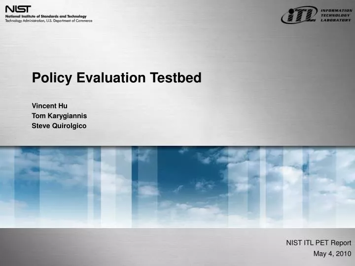 PPT - Policy Evaluation Testbed PowerPoint Presentation, free download ...