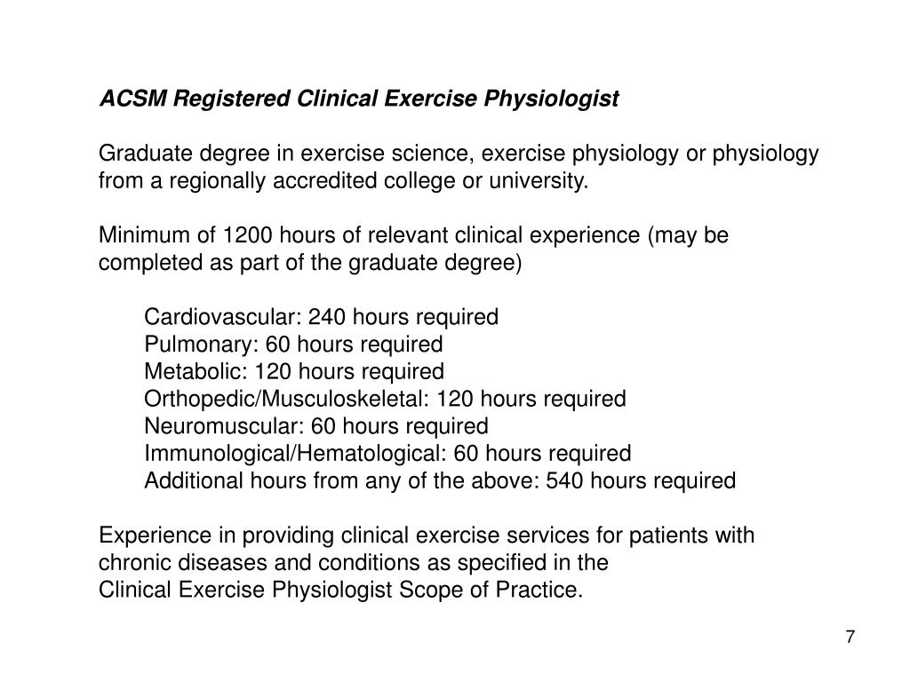 PPT - ACSM credentials are recognized as the Gold Standard throughout ...