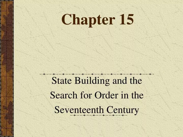 PPT - Chapter 15 PowerPoint Presentation, free download - ID:5329692