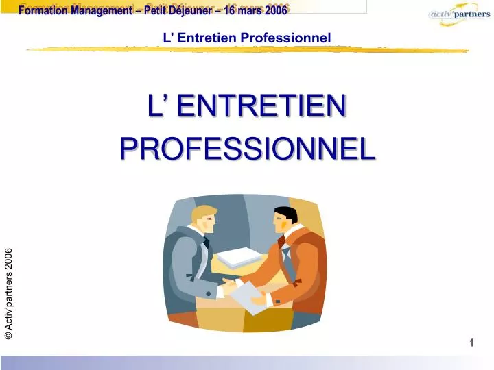 PPT - L’ ENTRETIEN PROFESSIONNEL PowerPoint Presentation, free download ...