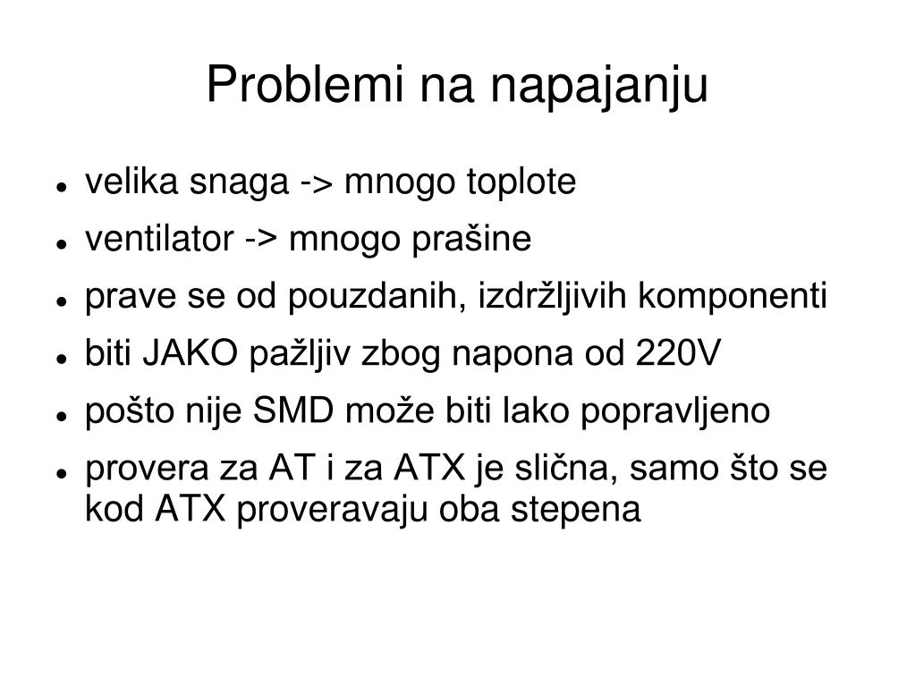 PPT - Napajanje PC računara PowerPoint Presentation, free download - ID ...