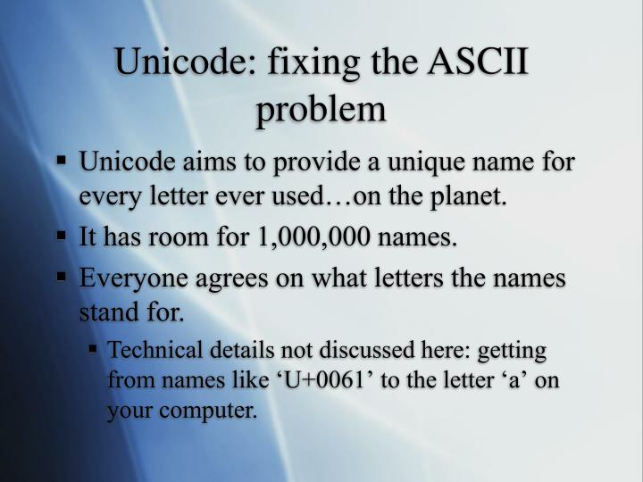 PPT - Unicode PowerPoint Presentation - ID:5329848