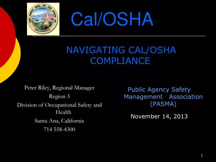 PPT - Cal/OSHA PowerPoint Presentation, free download - ID:5330071