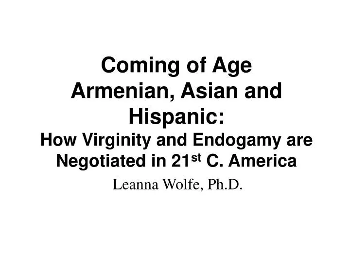 PPT - Leanna Wolfe, Ph.D. PowerPoint Presentation, free download - ID ...