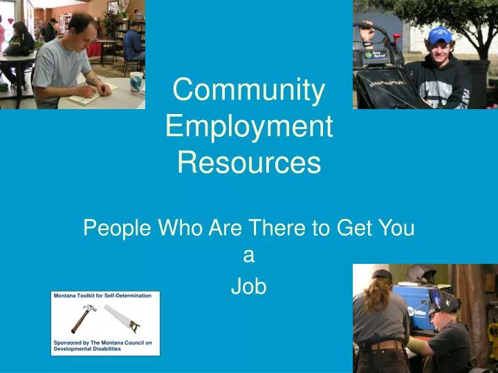 PPT - Community Employment Resources PowerPoint Presentation, free ...