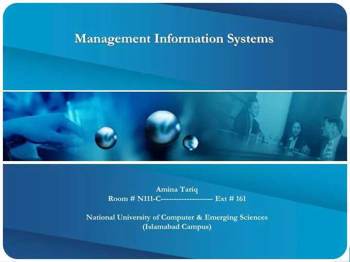 PPT - Management Information Systems PowerPoint Presentation, free ...