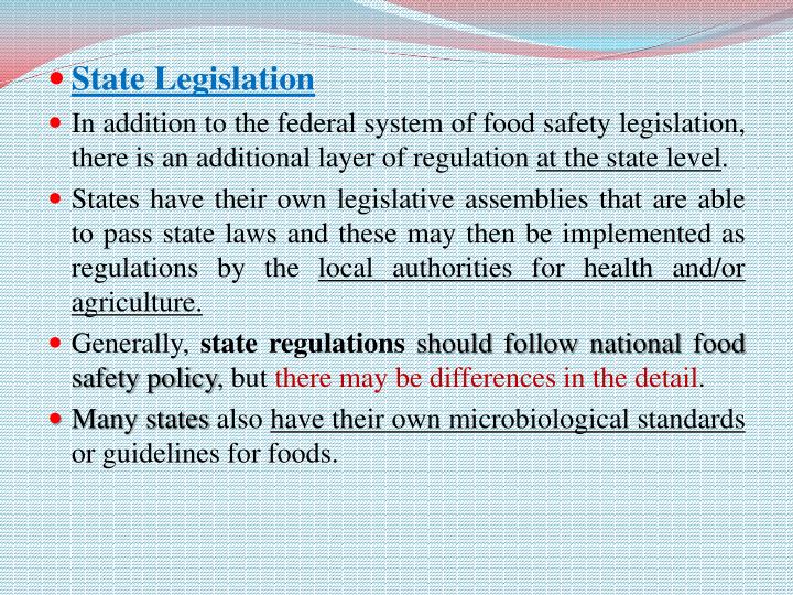 PPT - Food Safety Legislation PowerPoint Presentation - ID:5330371
