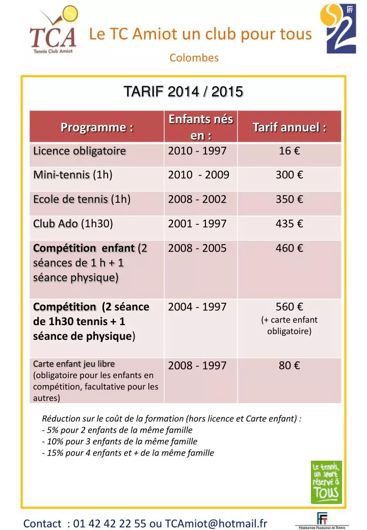 PPT - TARIF 2014 / 2015 PowerPoint Presentation, free download - ID:5330533