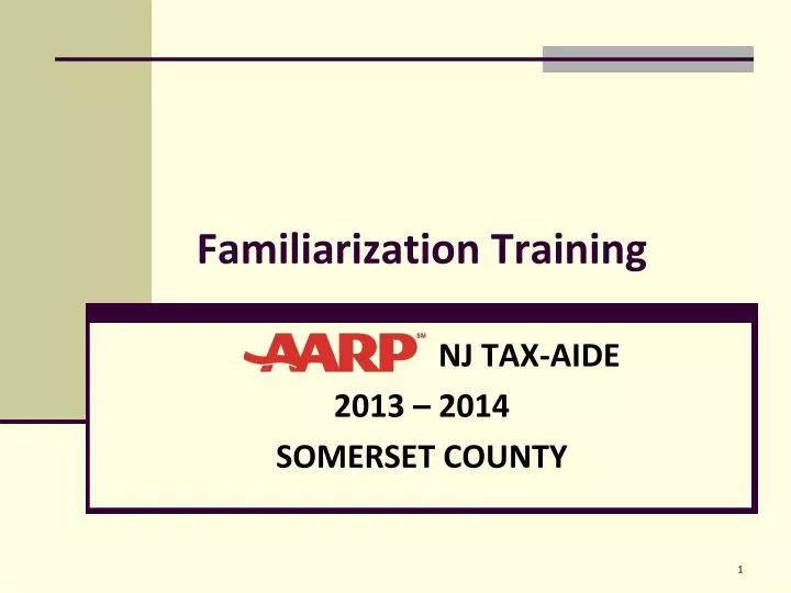 PPT - Familiarization Training PowerPoint Presentation, free download ...