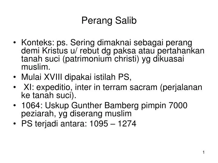 PPT - Perang Salib PowerPoint Presentation, free download - ID:5331923